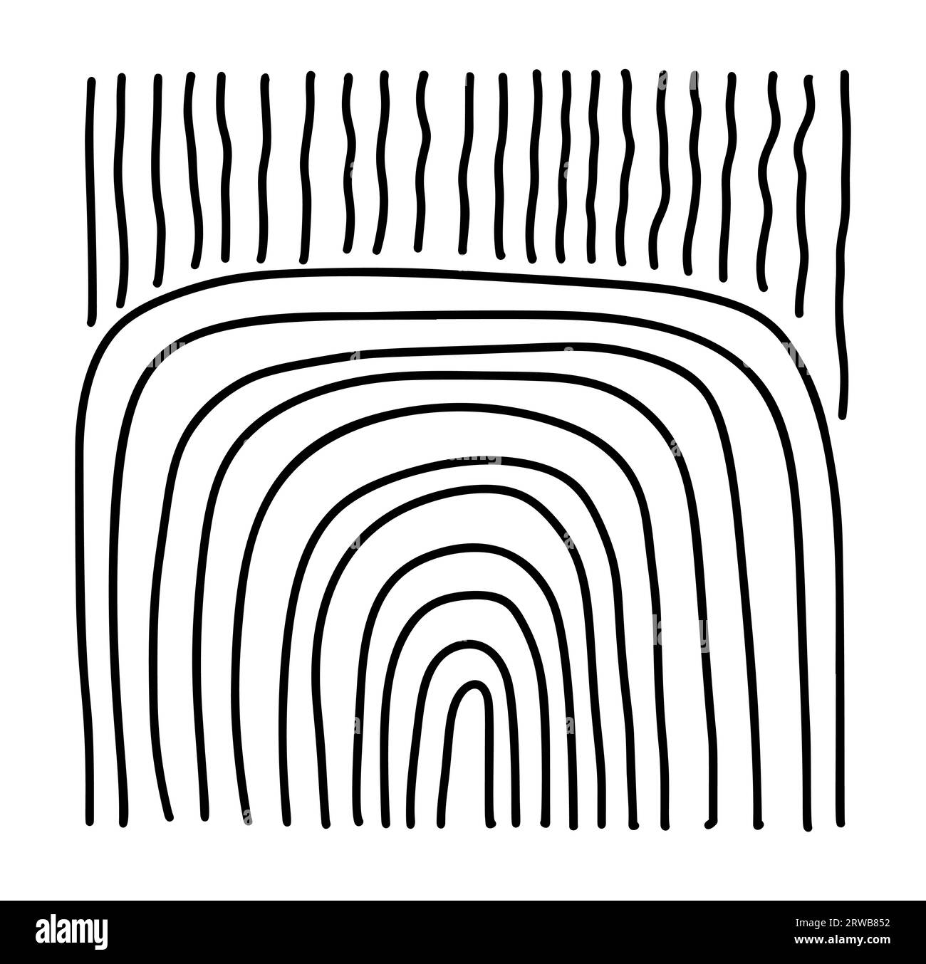 Square aesthetic hand drawn Contemporary printable pattern with ...