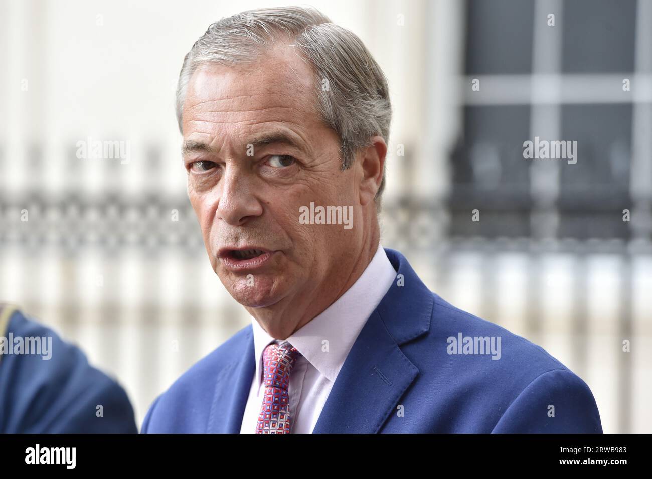 London, England, UK. 18th Sep, 2023. NIGEL FARAGE, the British ...