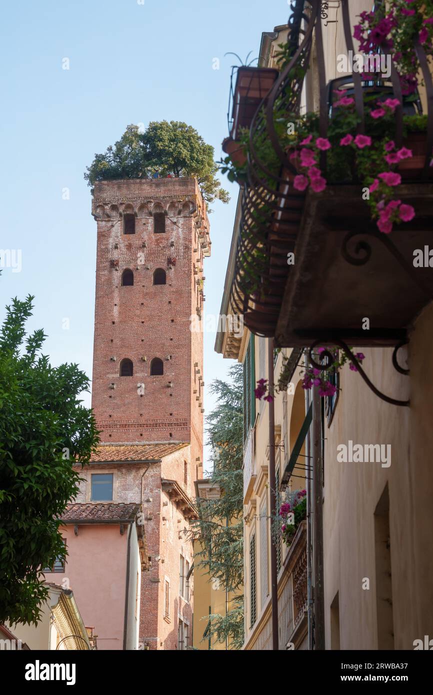 Exterior of historic buildings of Lucca, Tuscany, Italy Stock Photo - Alamy