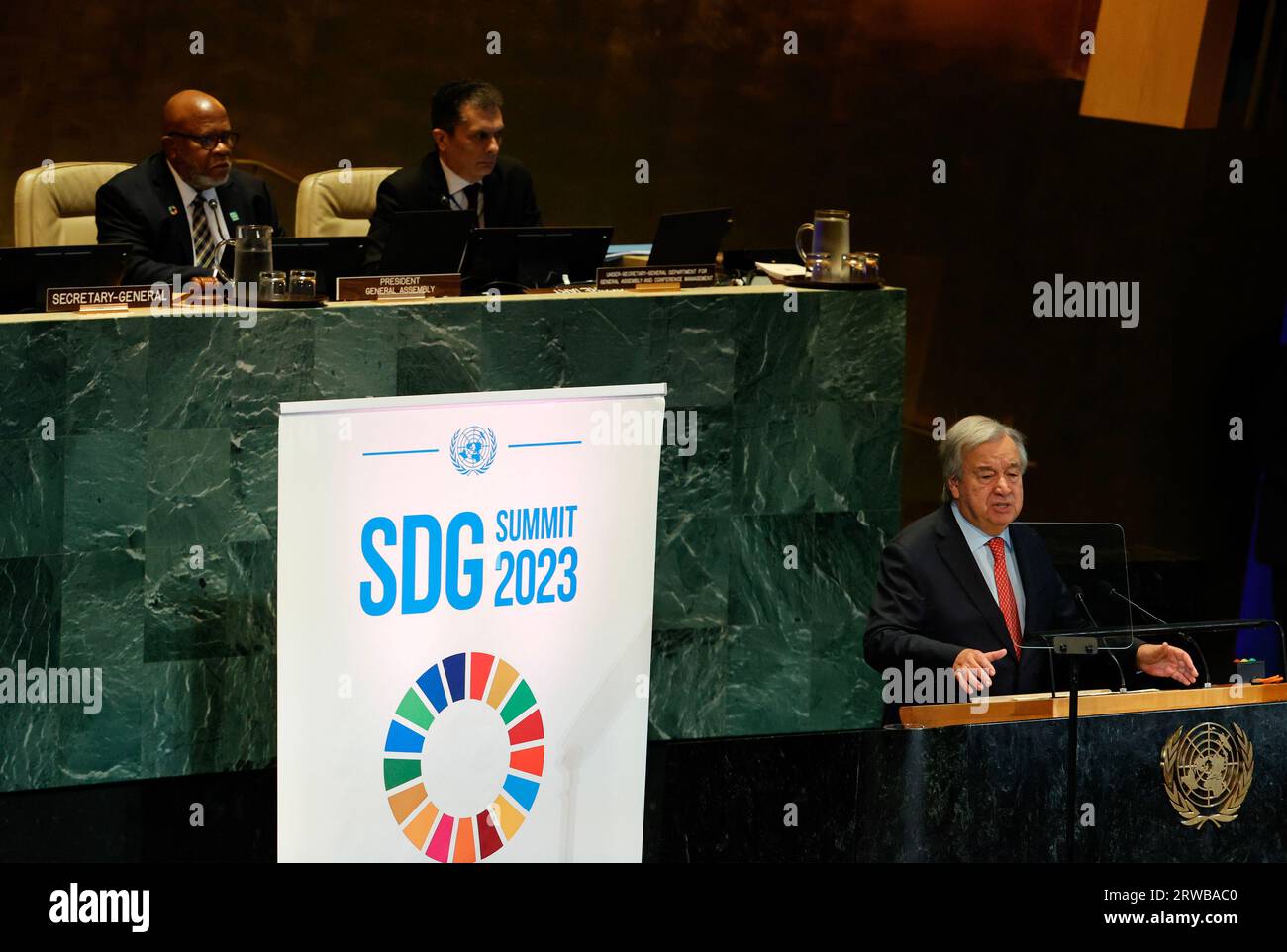 New York, United States. 17th Sep, 2023. United Nations Secretary ...