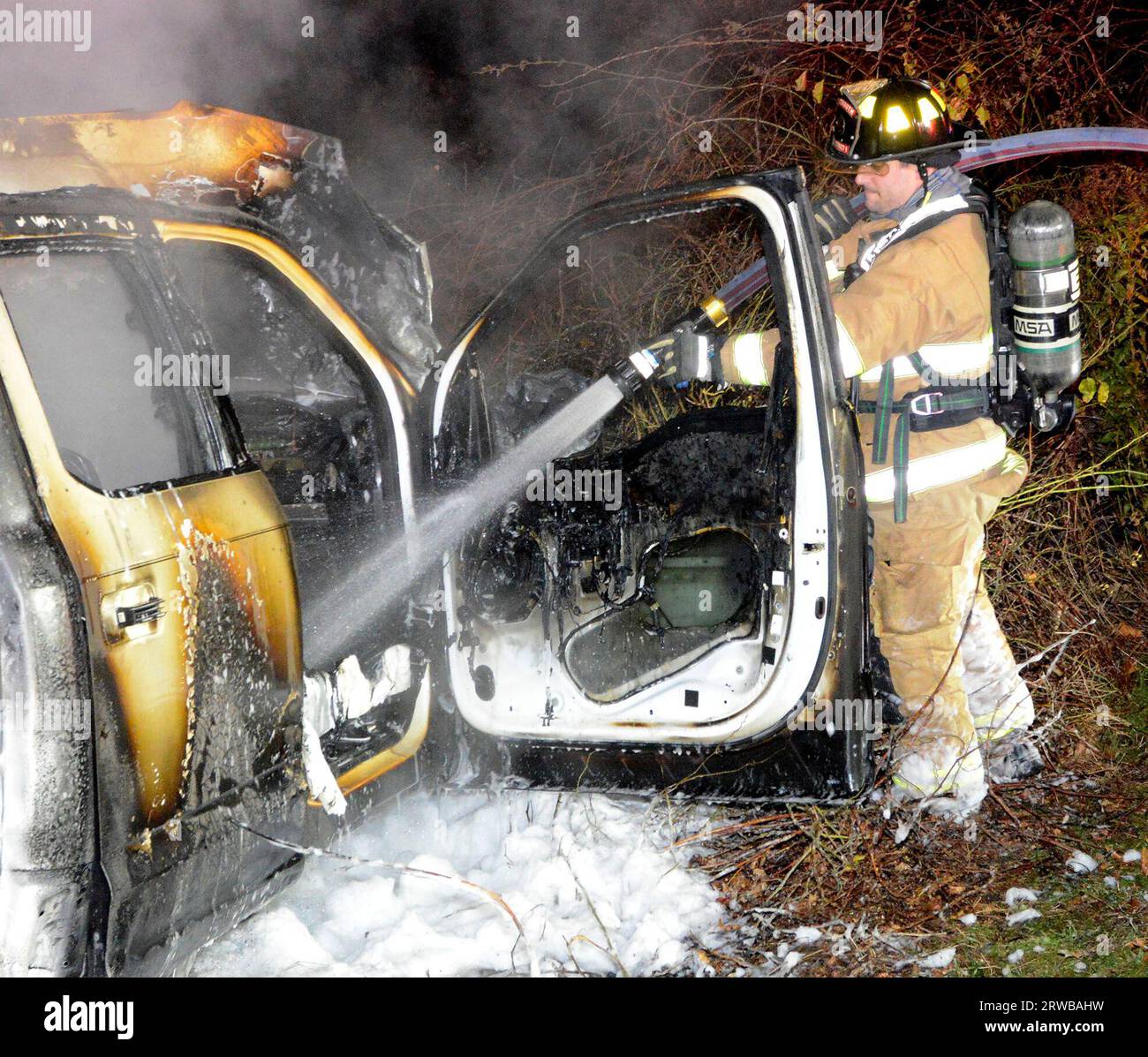 DFD1 truck fire Harvey/Sol'e Mar streets 11-19-2022 Stock Photo - Alamy