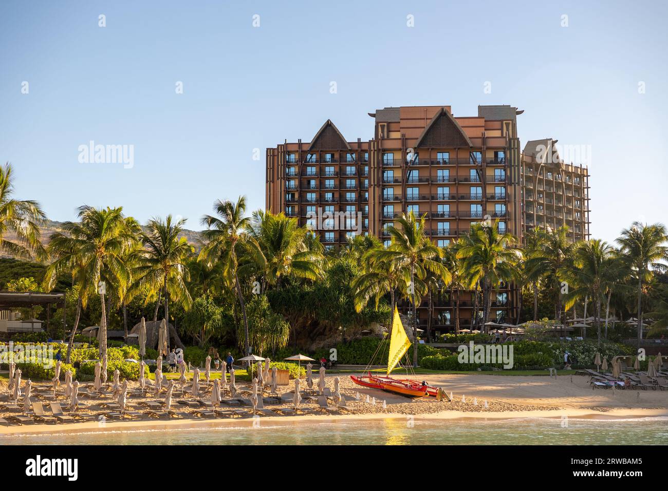 Aulani Resort Hotel, Ko Olina, Oahu, Hawaii Stock Photo - Alamy