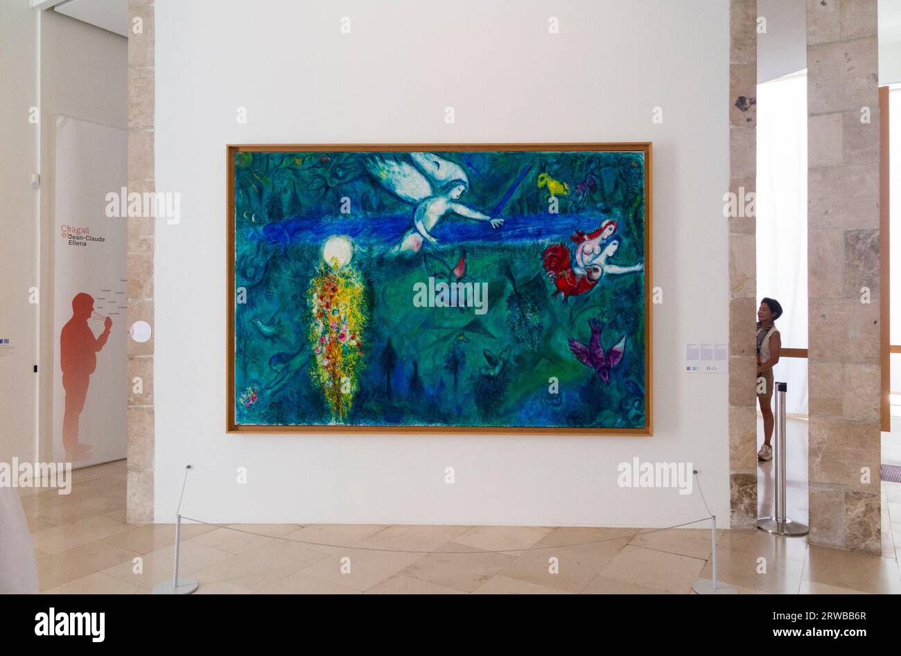 Tourist Visitors View Adam Et Ève Chassés Du Paradis Marc Chagalls