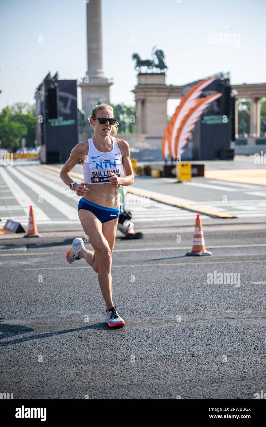 Susanna Sullivan participating in the marathon at the World Athletics ...
