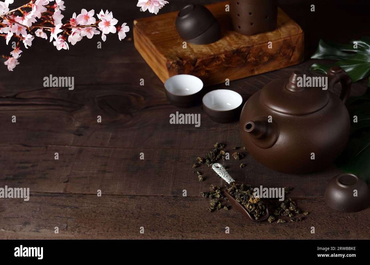 traditional tea ceremony teapot on the table Stock Photo - Alamy