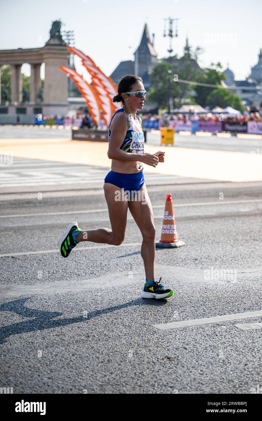 Rosa Alva CHACHA CHACHA participating in the marathon at the World ...