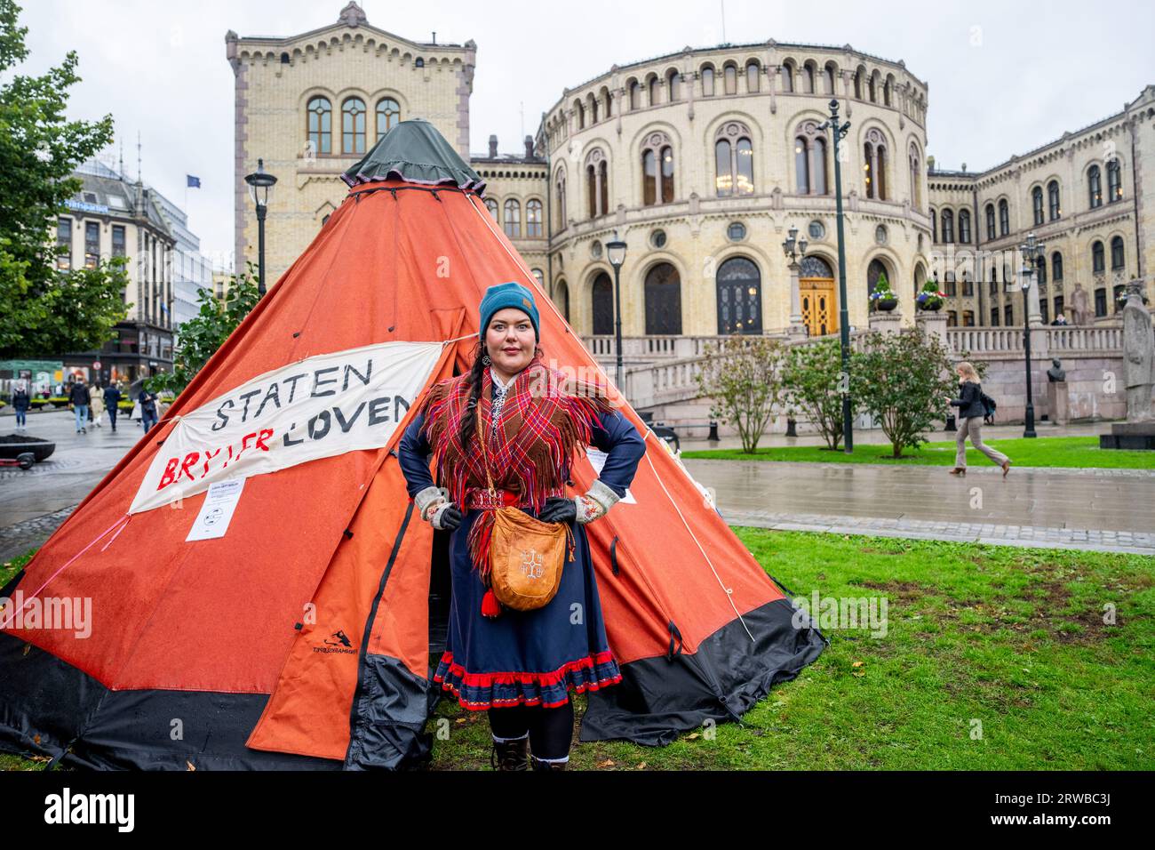 Oslo 20230918.Sámi Parliament President Silje Karine Muotka visits the ...