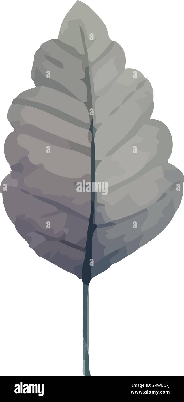 gray leaf plant garden nature icon Stock Vector Image & Art - Alamy