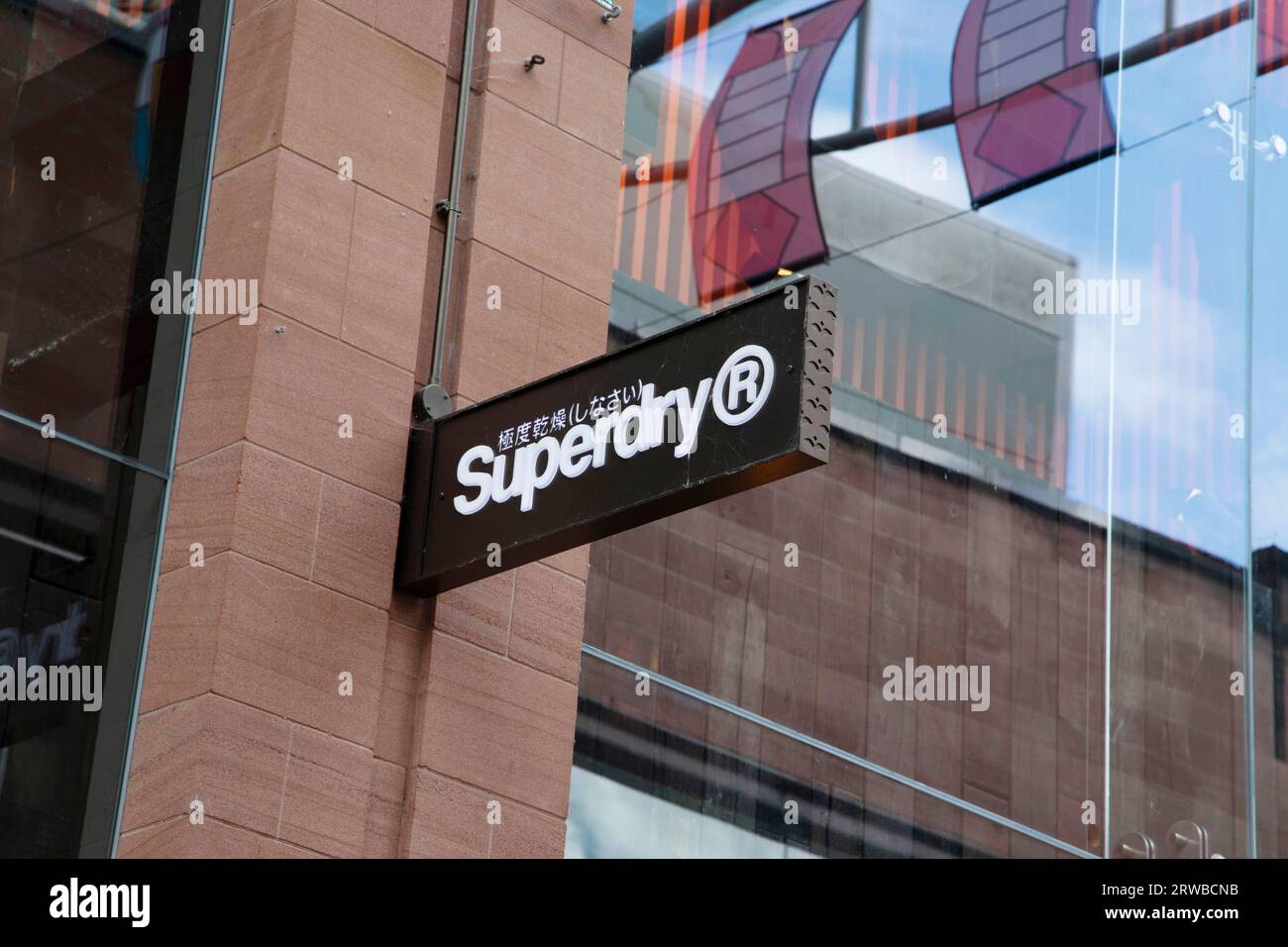 Superdry shop front sign in Princesshay Exeter Stock Photo - Alamy