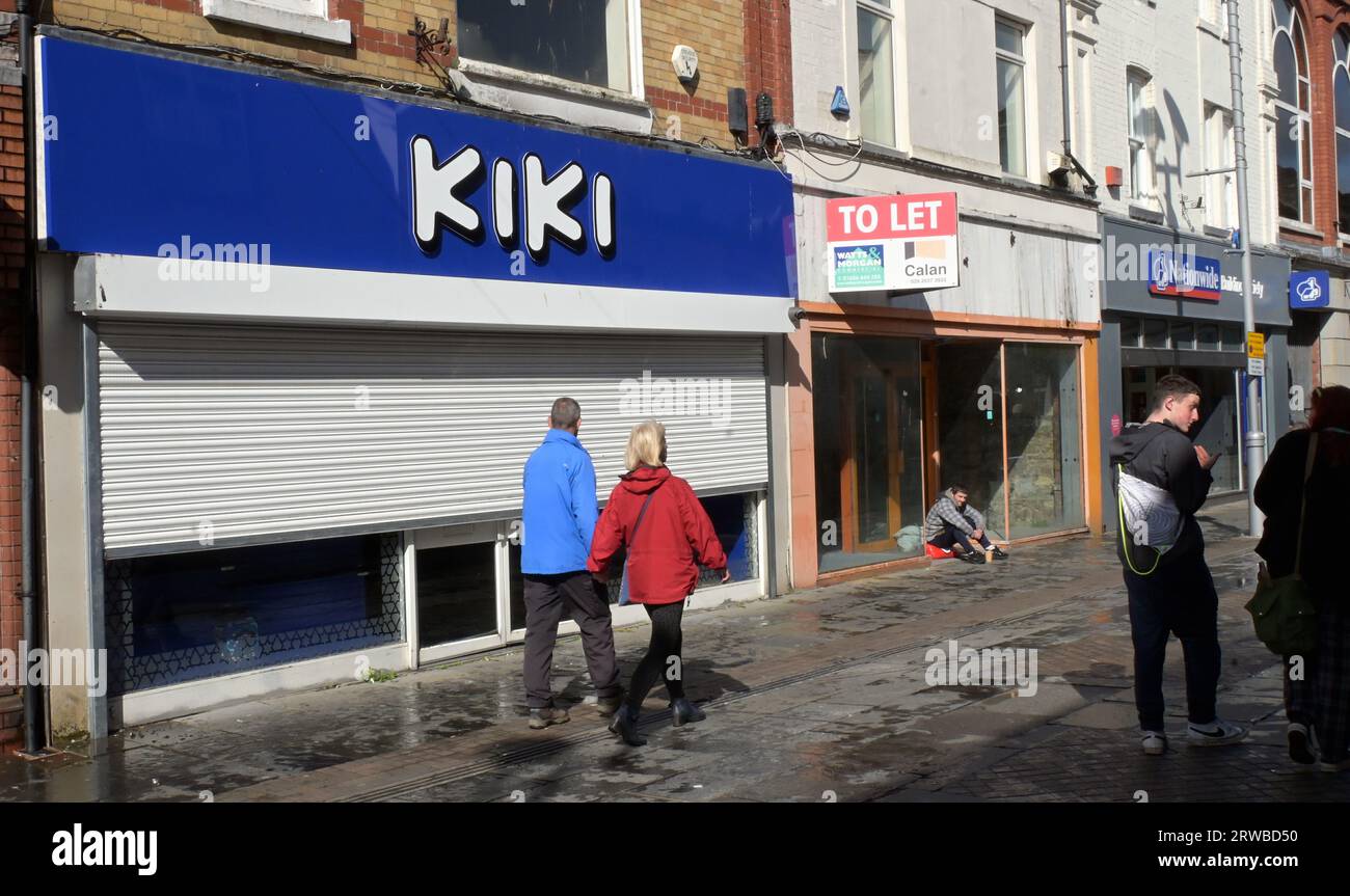 Feature on Bridgend, a town in Wales, UKThe town has many derelict ...