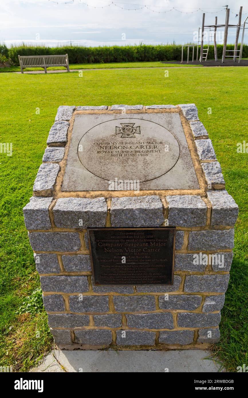 Memorial to Company Sergeant Major Nelson Victor Carter Royal Sussex ...