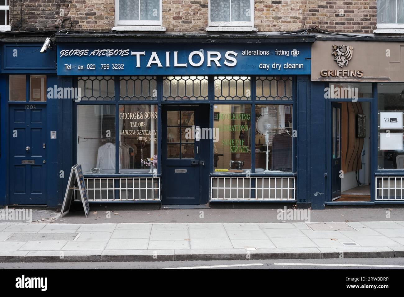 Old Fashioned Tailor's Shop Stock Photo - Alamy