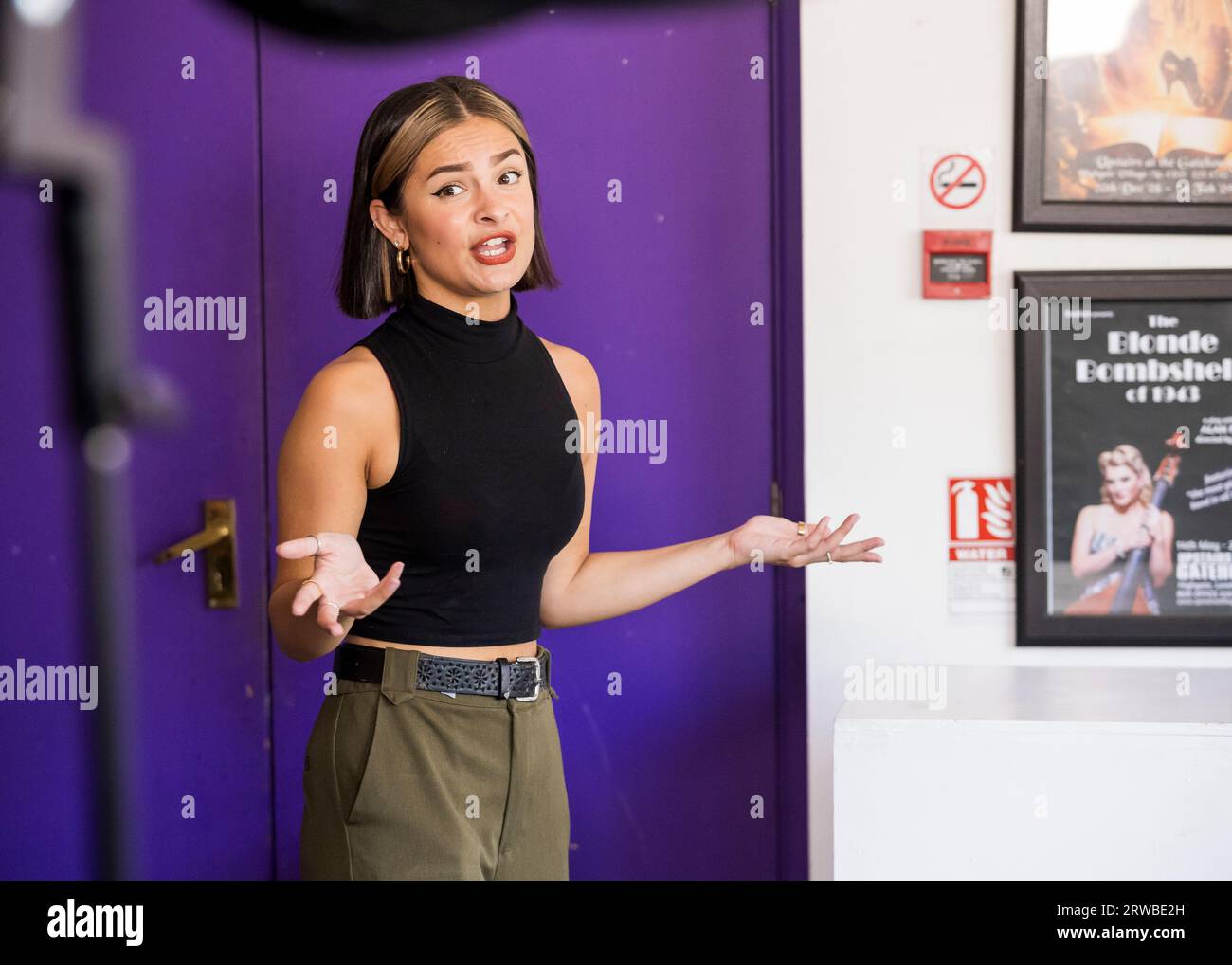 Jaina Brock Patel and Elysia Costanzo recording West End New Friends ...