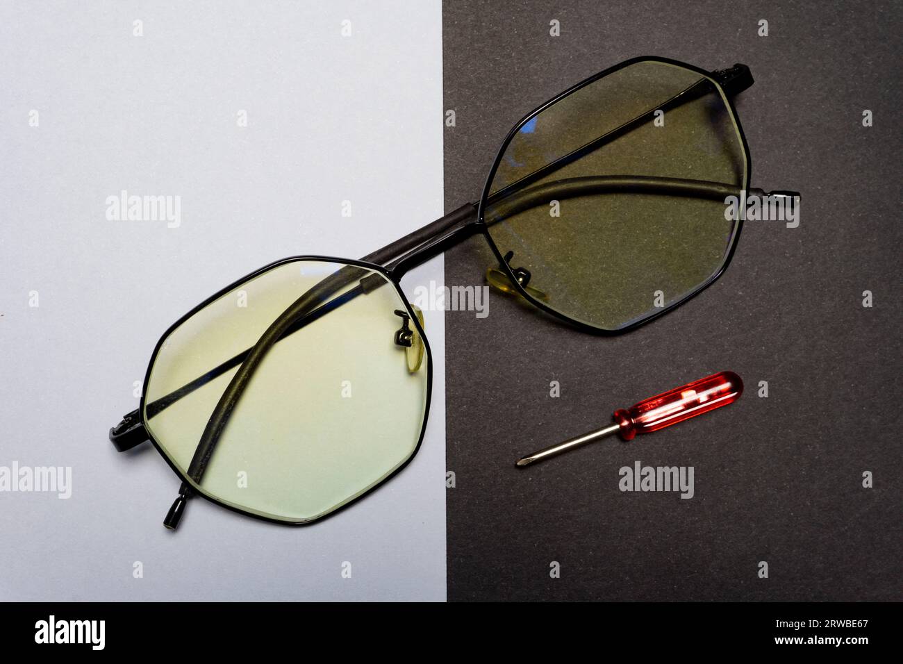 glasses black and white black eyeglass frame Stock Photo - Alamy