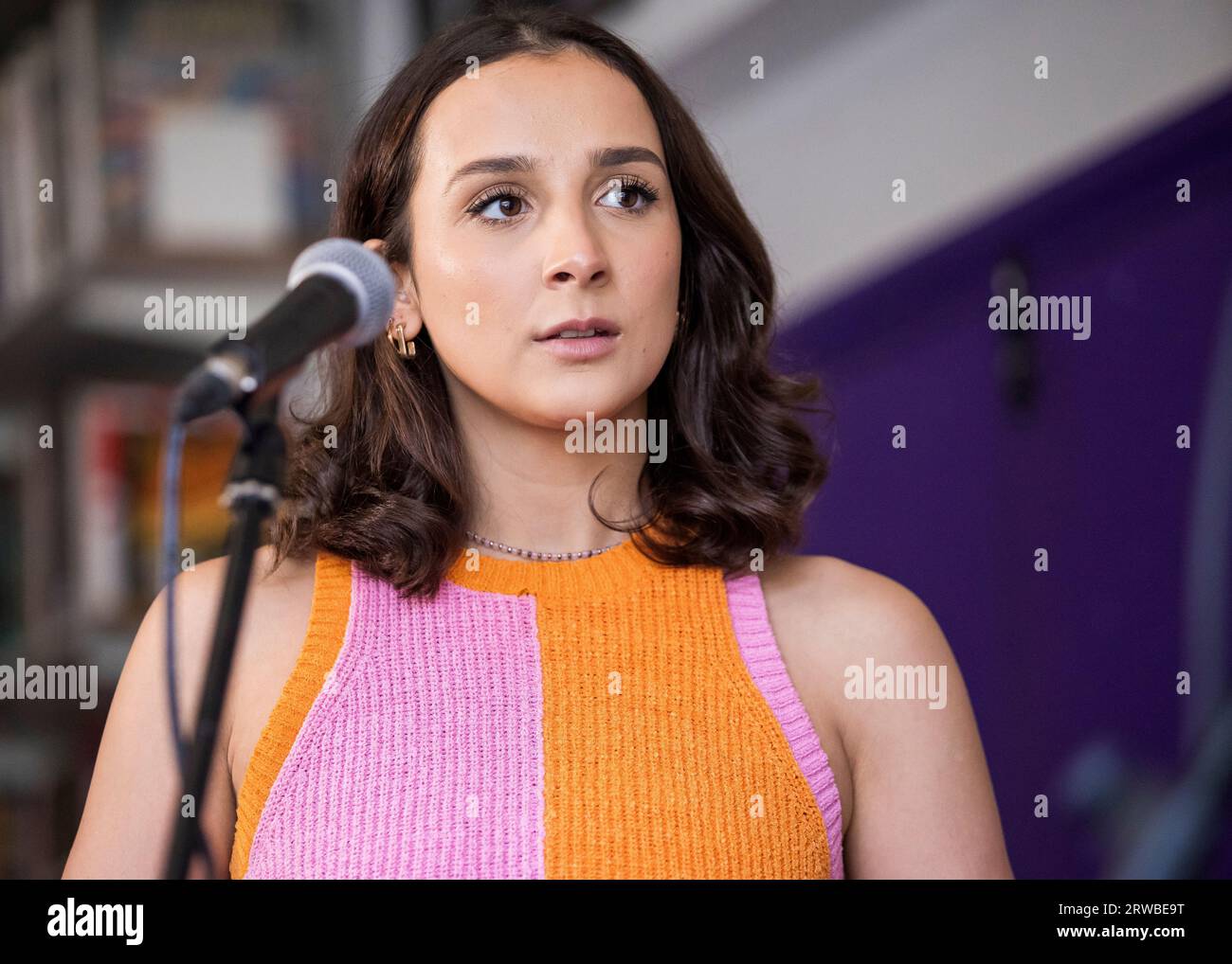 Jaina Brock Patel and Elysia Costanzo recording West End New Friends ...