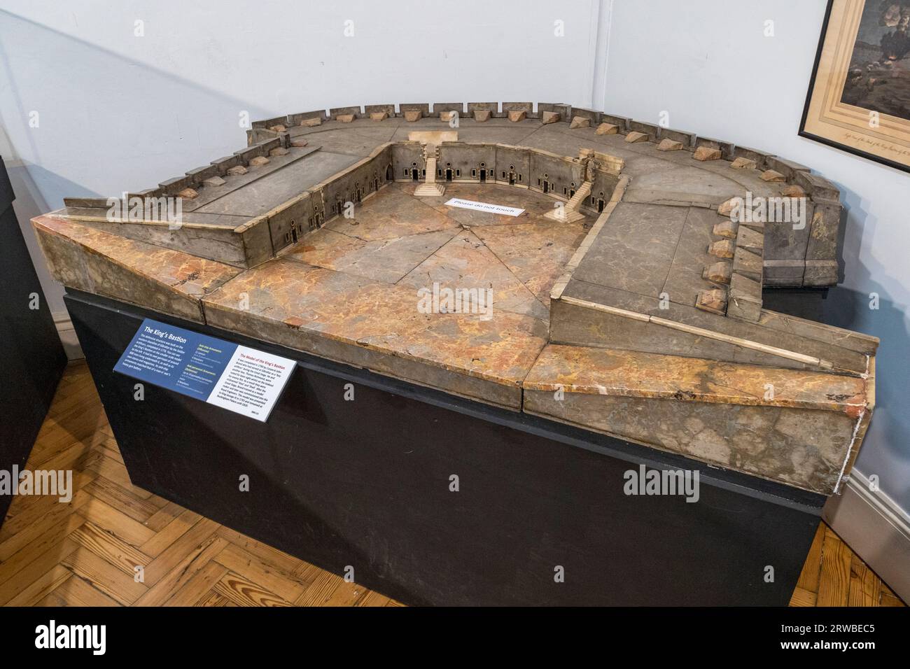 Model of the King's Bastion, Gibraltar on display in the Royal ...