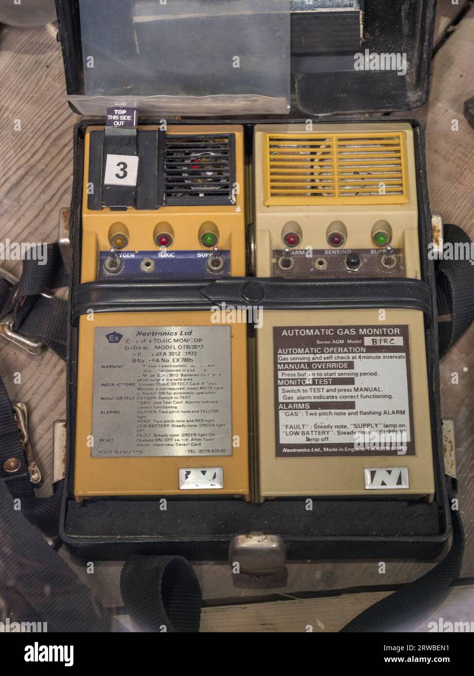 A monitor for detecting poisonous gases in sewers (Neotronics 1972) on ...