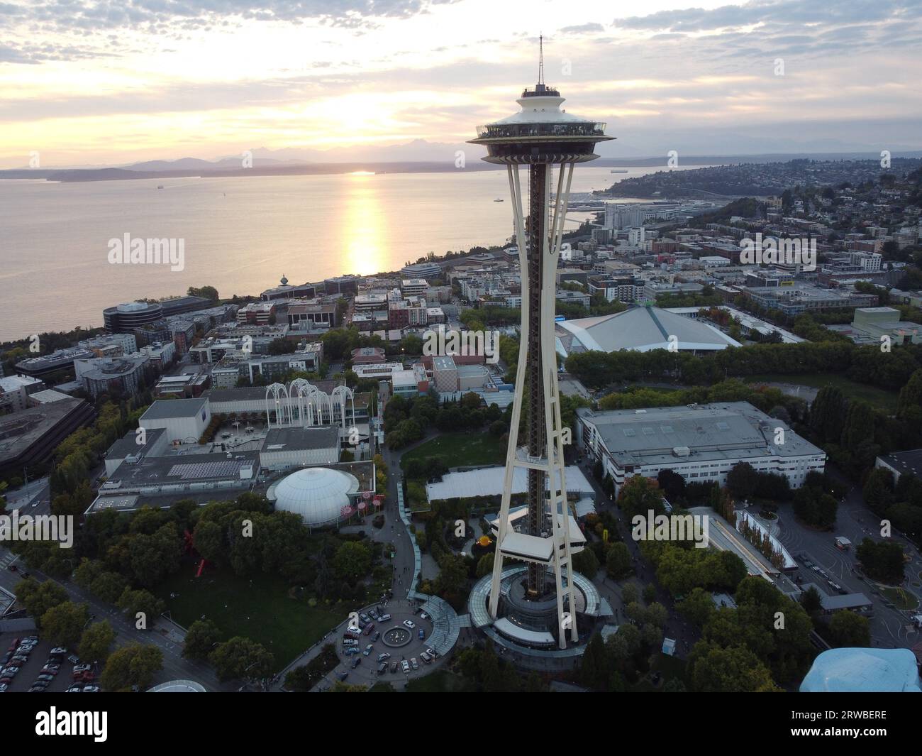 (Editor's note: Image taken by drone) The general view of the Space ...