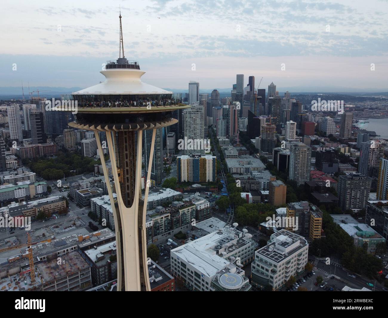 (Editor's note: Image taken by drone) The general view of the Space ...