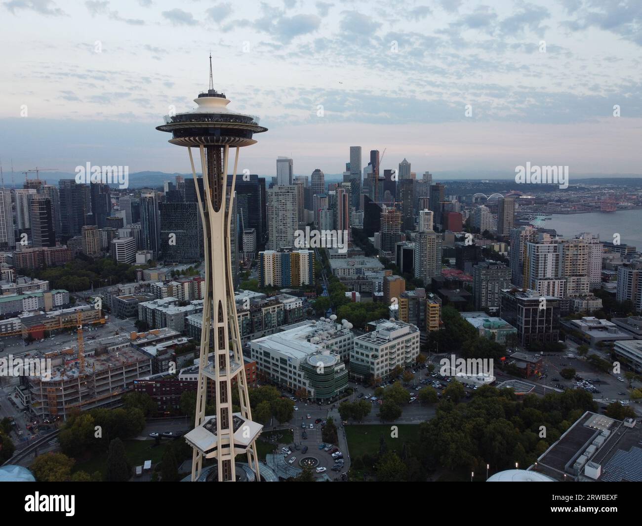 (Editor's note: Image taken by drone) The general view of the Space ...