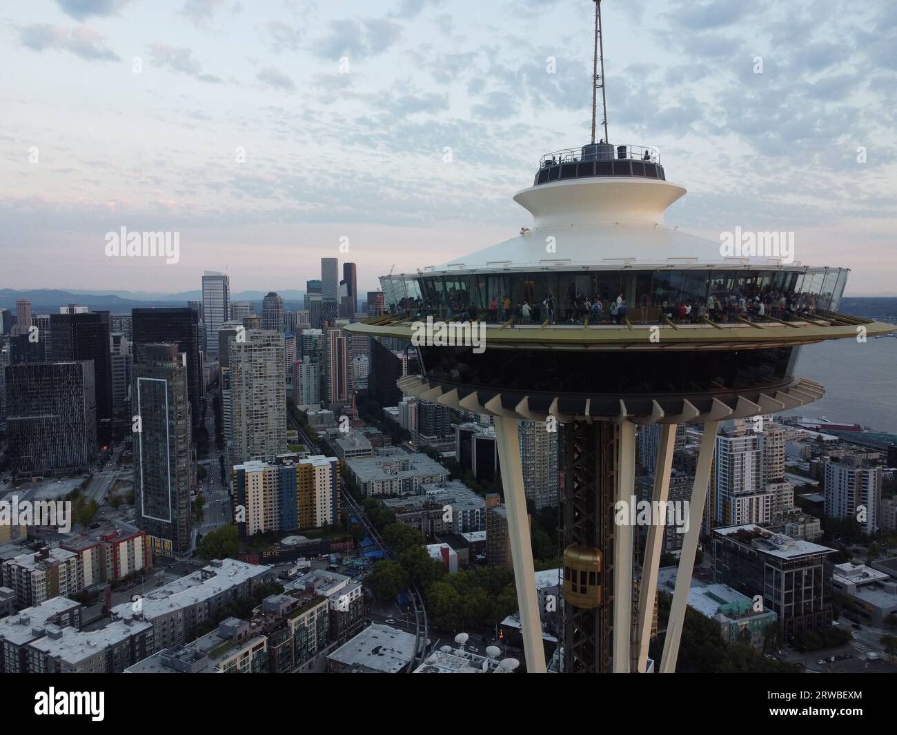 (Editor's note: Image taken by drone) The general view of the Space ...