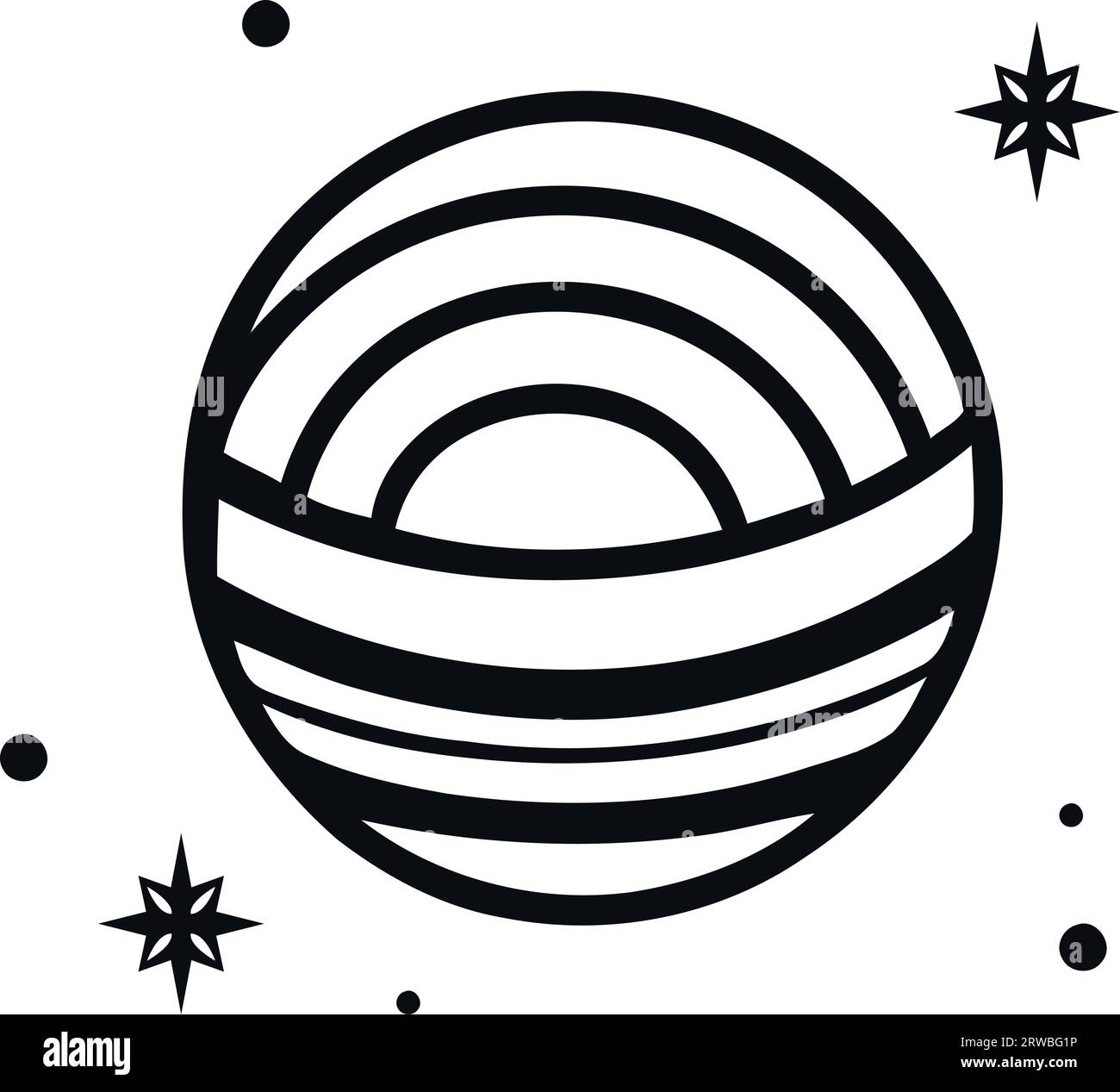 space sphere with stars icon Stock Vector Image & Art - Alamy