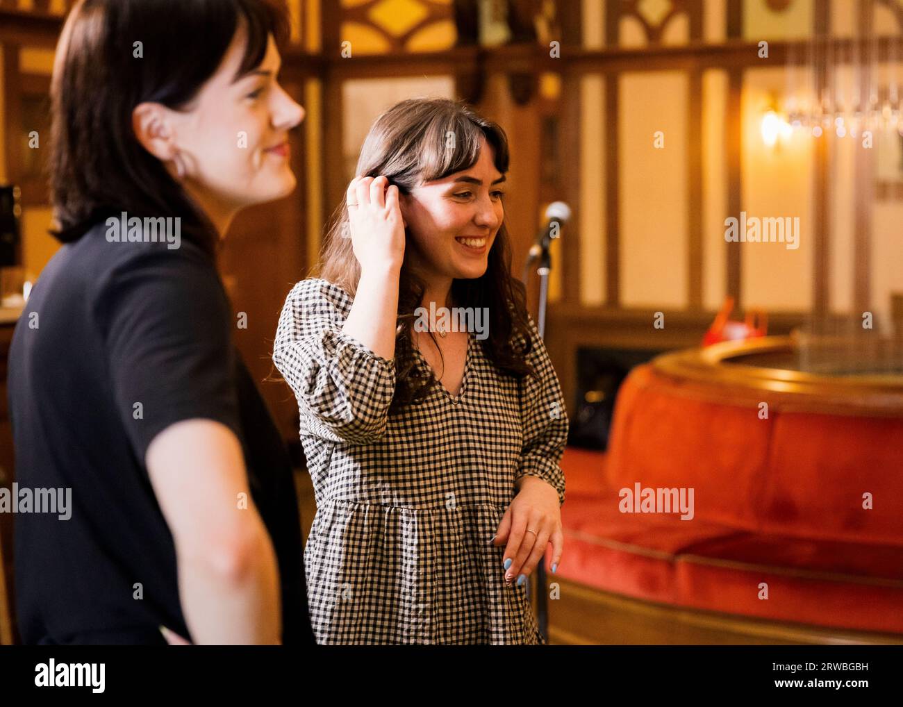 Ellie Skye and Laura Hickie recording West End New Friends at the ...