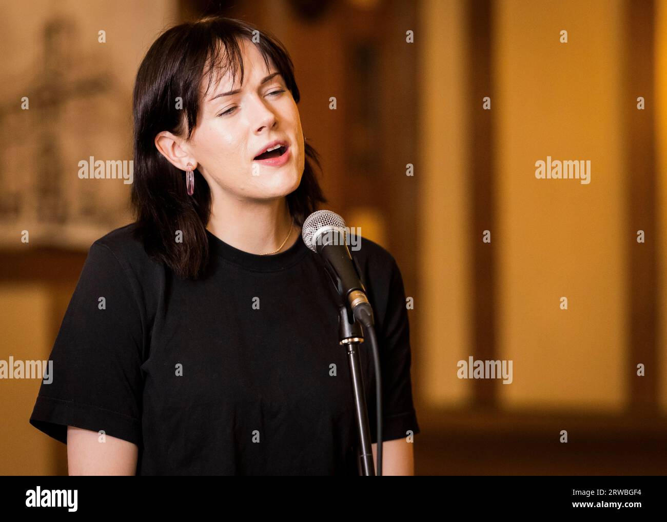 Ellie Skye and Laura Hickie recording West End New Friends at the ...