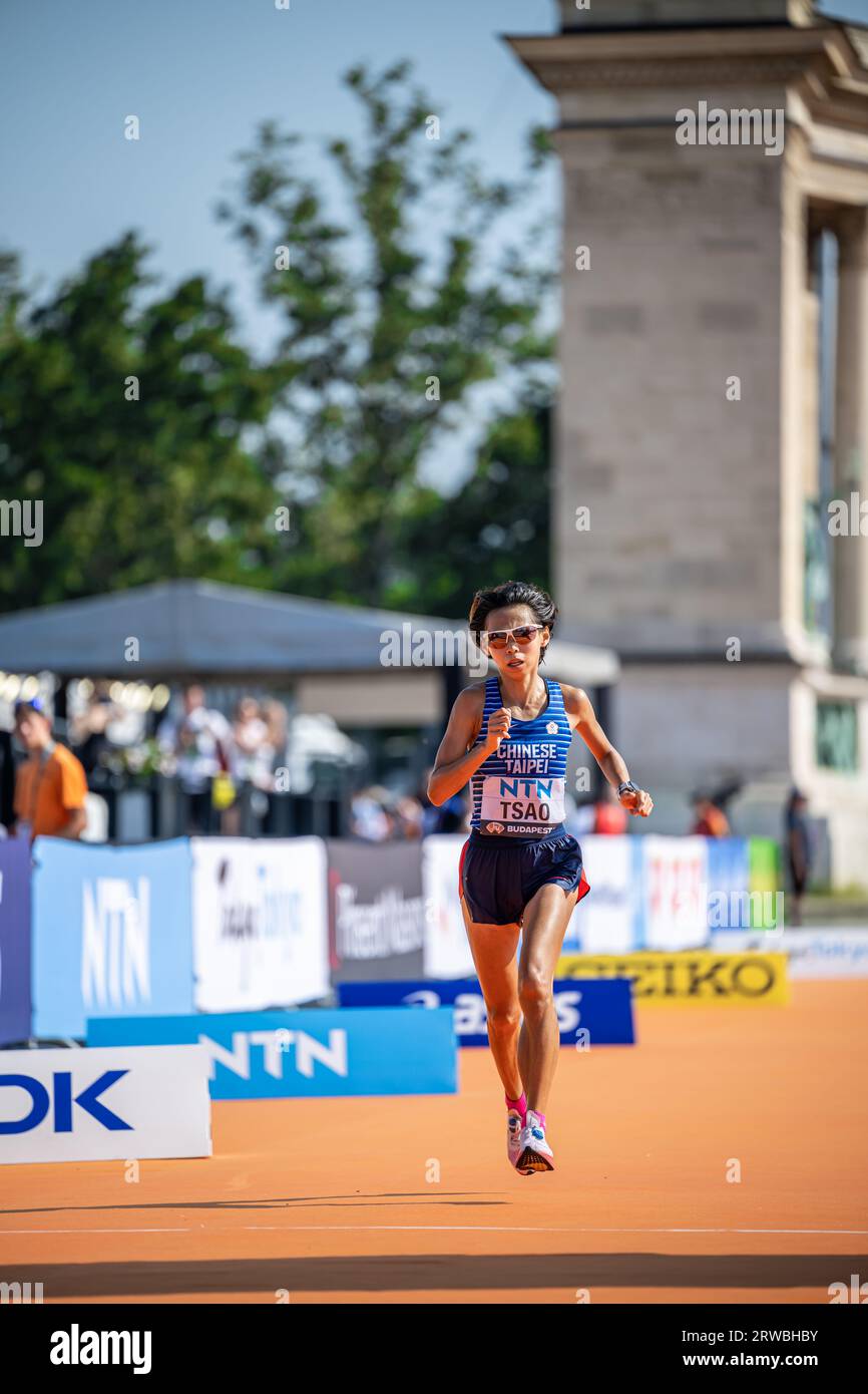 Chun-Yu TSAO participating in the marathon at the World Athletics ...