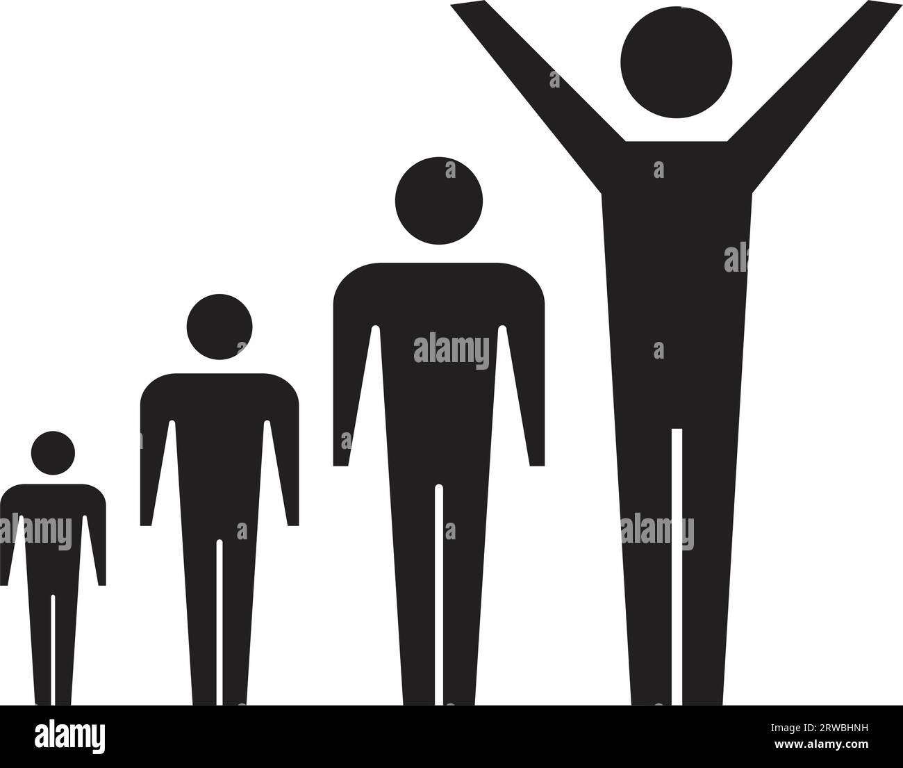 Leadership icon vector group of people and leader symbol in glyph ...