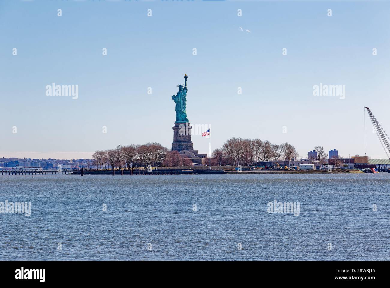 Statue of Liberty viewed from Liberty State Park, New Jersey: The ...