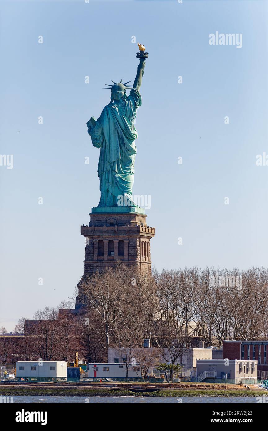 Statue of Liberty viewed from Liberty State Park, New Jersey: The ...