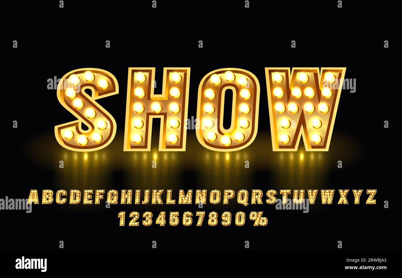 Show font set collection, letters and numbers symbol. Vector ...