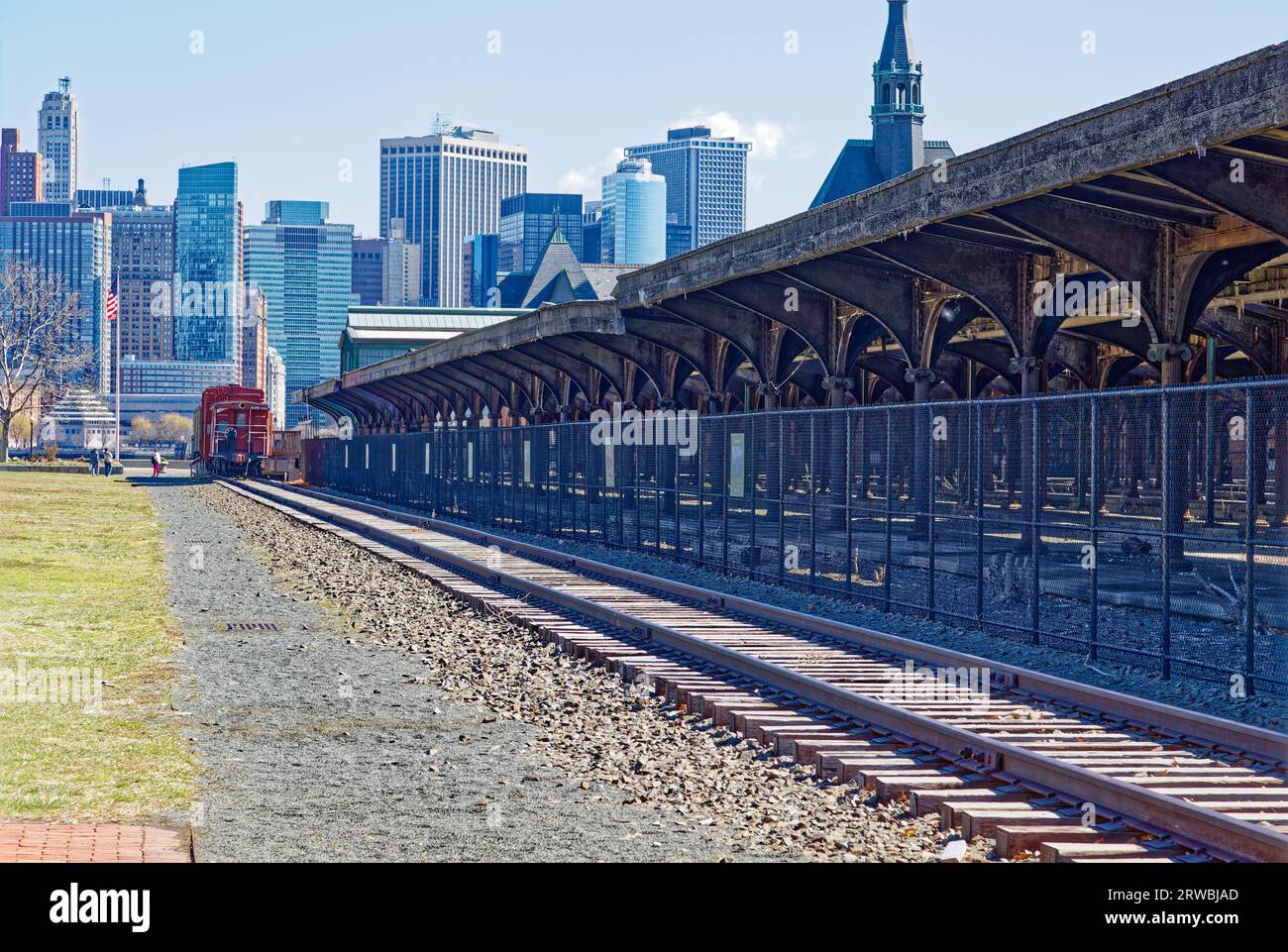 Central Railroad of New Jersey Terminal: Train shed, once covered 20 tracks and 350 trains daily ...