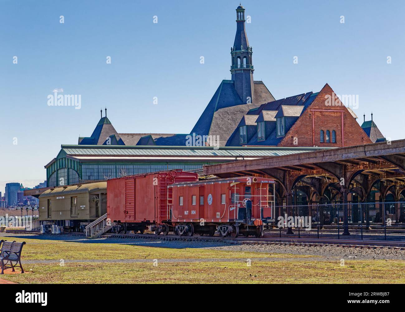 Central Railroad of New Jersey Terminal: Railway display Stock Photo ...