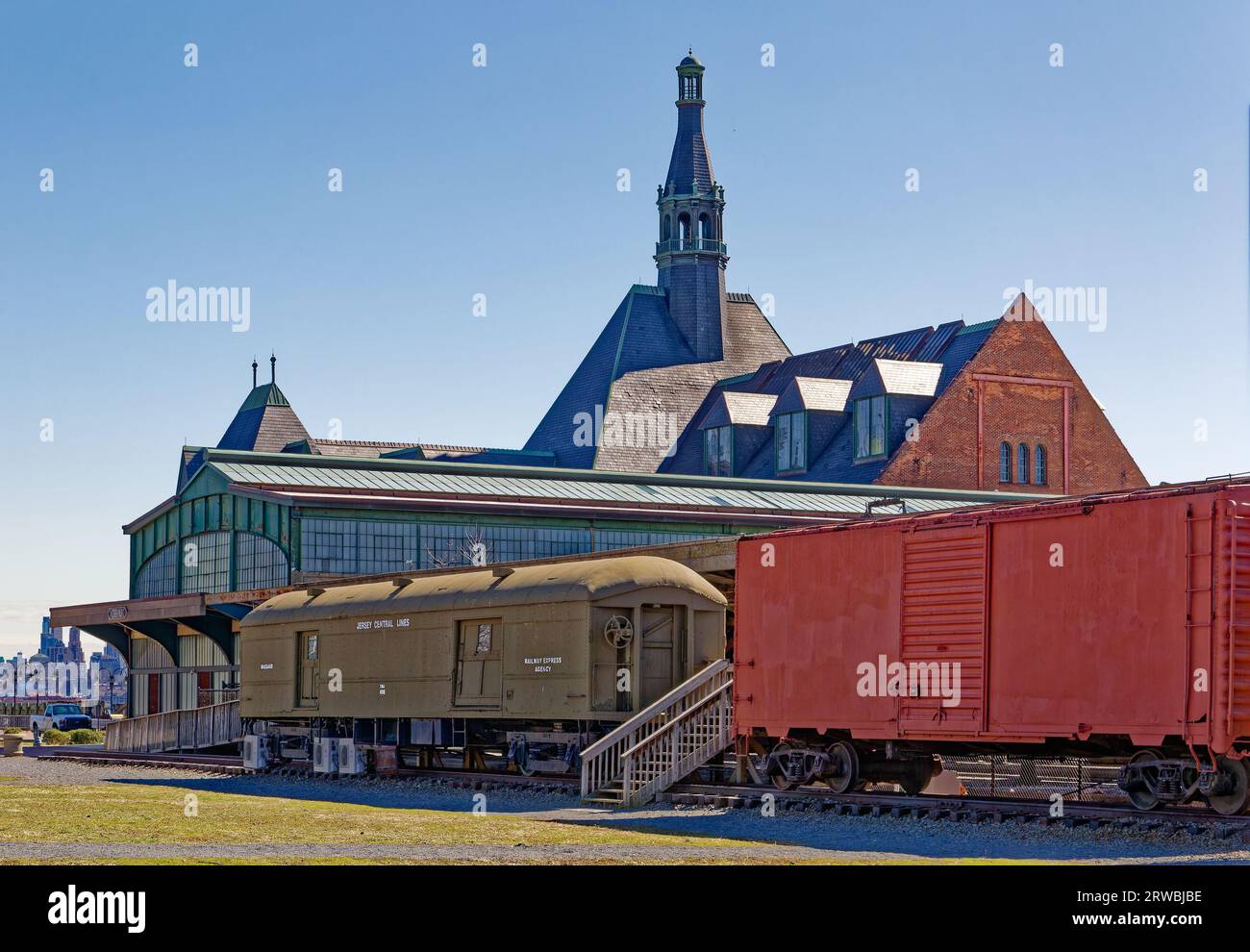 Central Railroad of New Jersey Terminal: Railway display Stock Photo ...