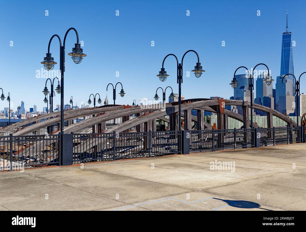 Central Railroad of New Jersey Terminal: Ferry slips, with boarding ...