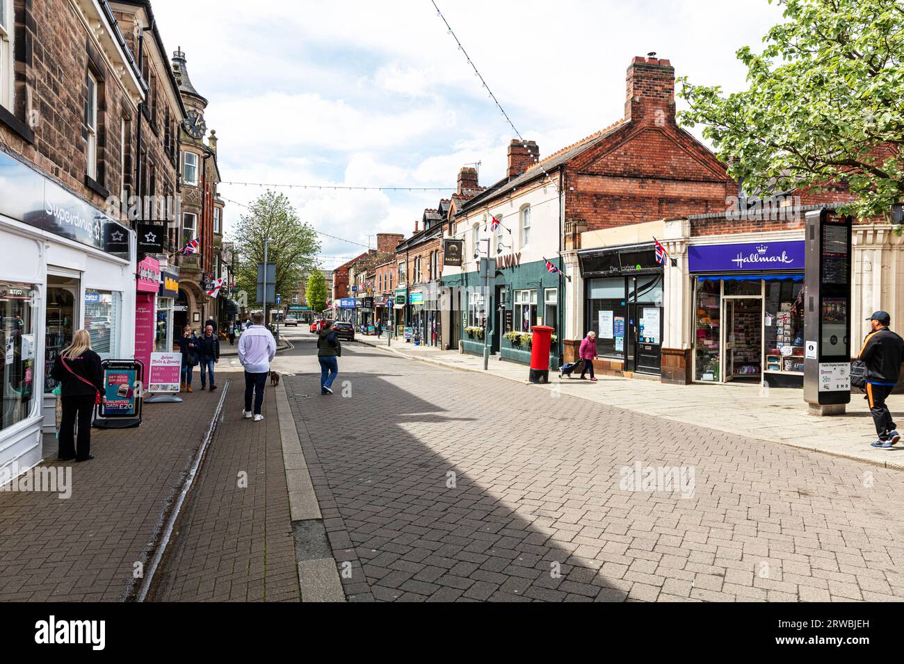 Belper Town Centre, Belper, Derbyshire, Peak District, England, UK ...