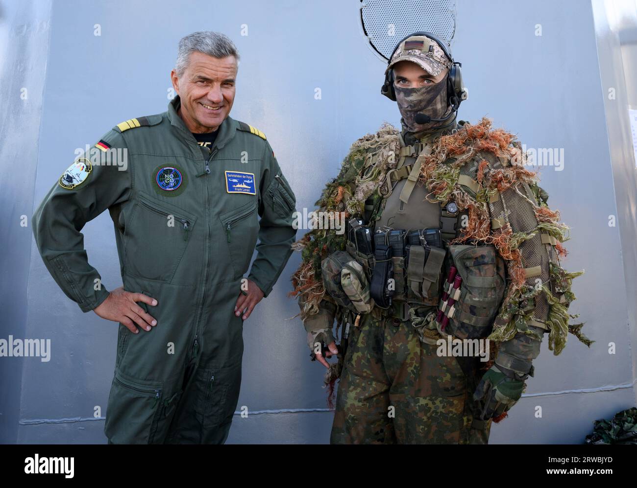 18 September 2023, Latvia, Ventspils (windau): Vice Adm. Frank Lenski ...