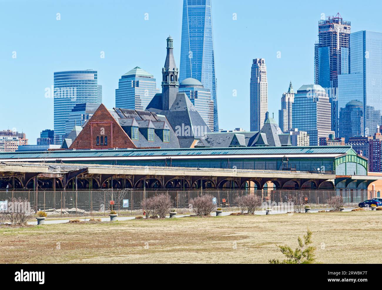 Central Railroad of New Jersey Terminal: Train shed, once covered 20 ...