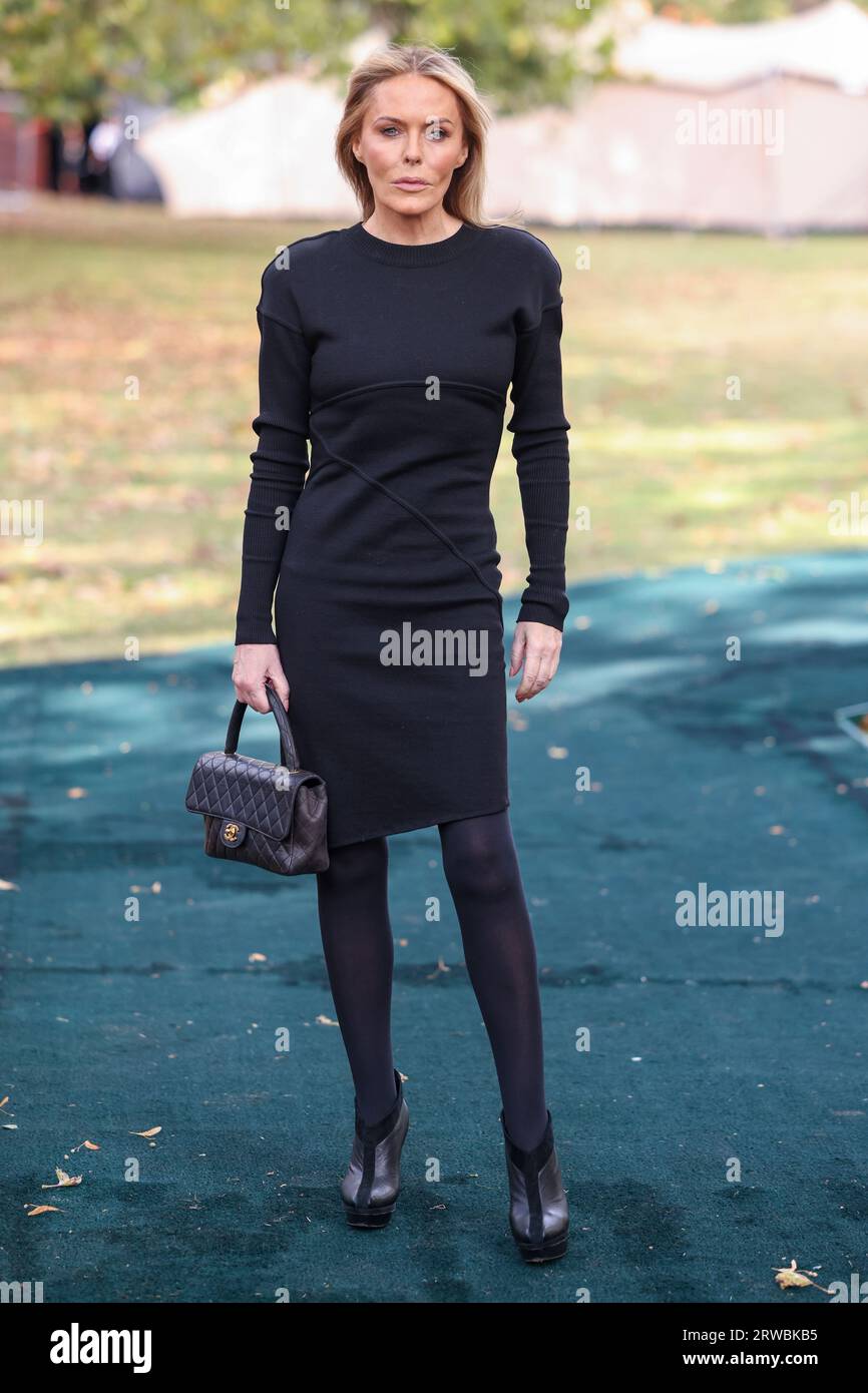 Patsy Kensit poses for photographers upon arrival at the Burberry ...