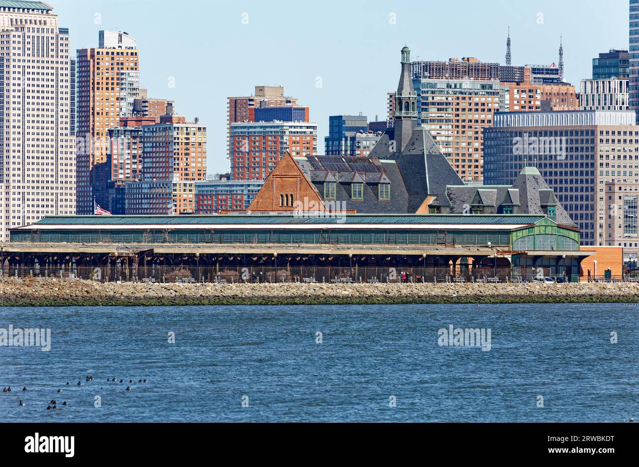 Central Railroad of New Jersey Terminal: Train shed, once covered 20 ...