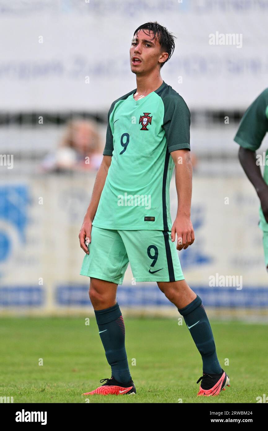 Tomas Soares (9) of Portugal pictured during a friendly soccer game ...