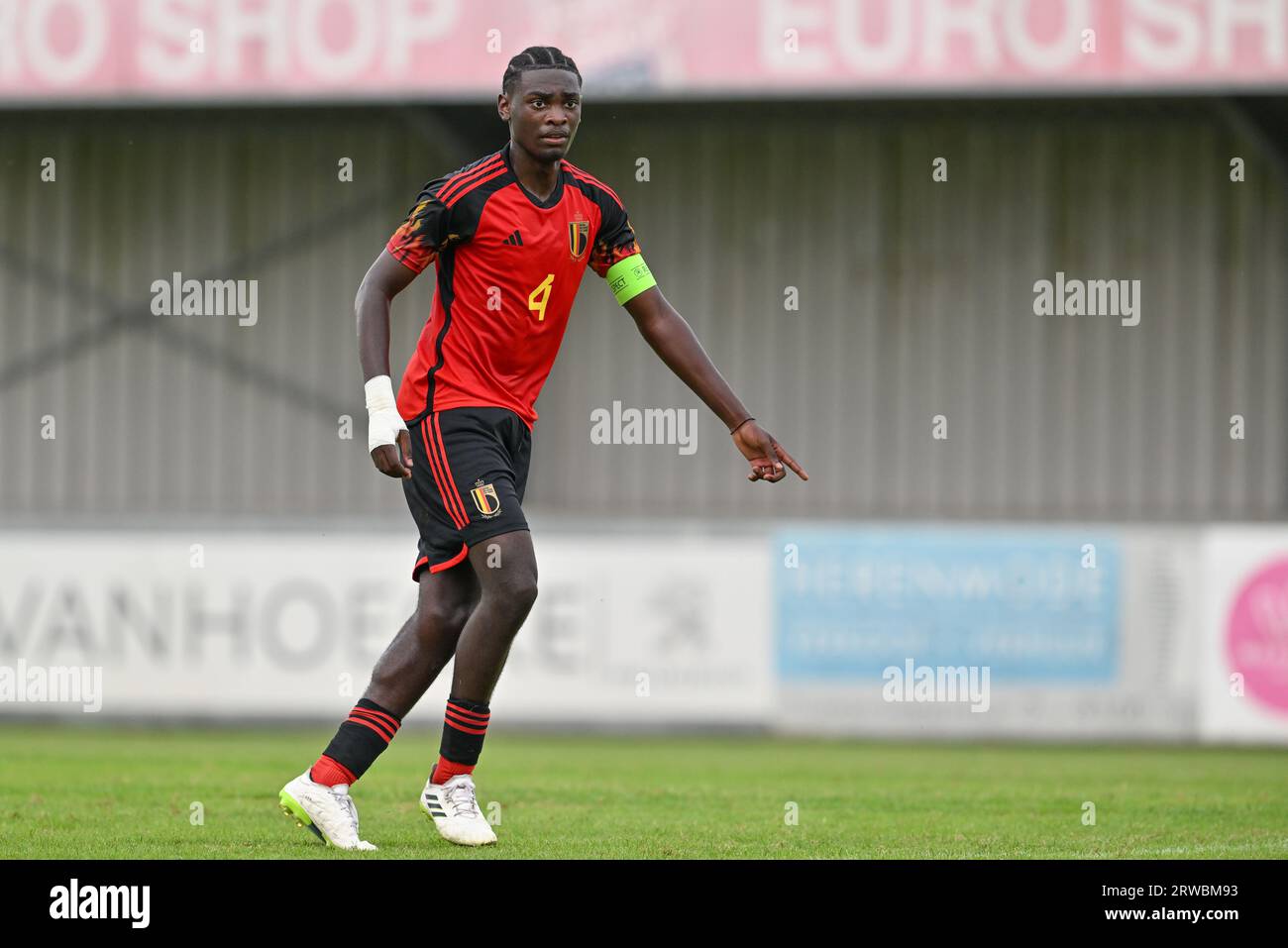 Sint Niklaas, Belgium. 17th Sep, 2023. Jorthy Mokio (4) of Belgium ...