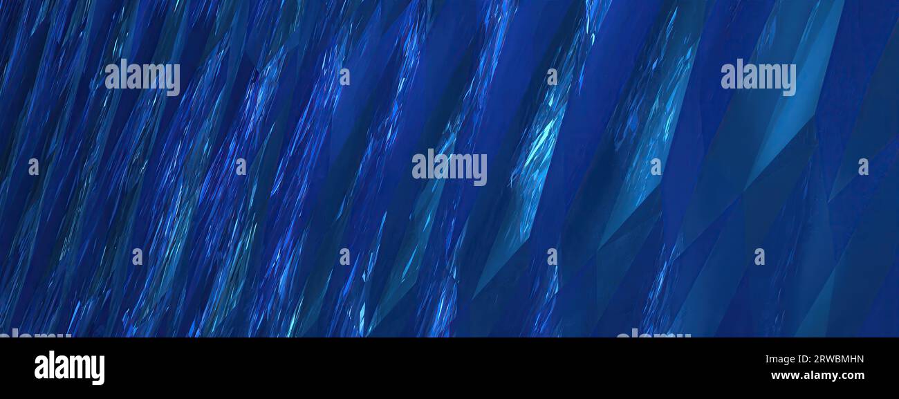 Crystal refraction and cross section reflection Blue Elegant and Modern ...