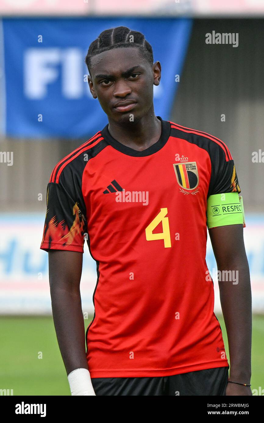 Sint Niklaas, Belgium. 17th Sep, 2023. Jorthy Mokio (4) of Belgium ...