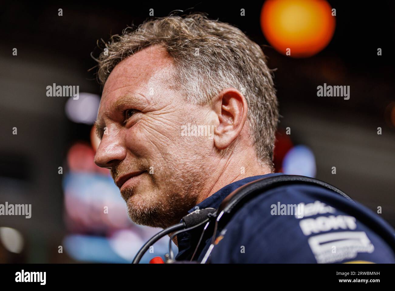 Singapore, Singapore. 17th Sep, 2023. Red Bull team principal Christian Horner on the grid ahead ...
