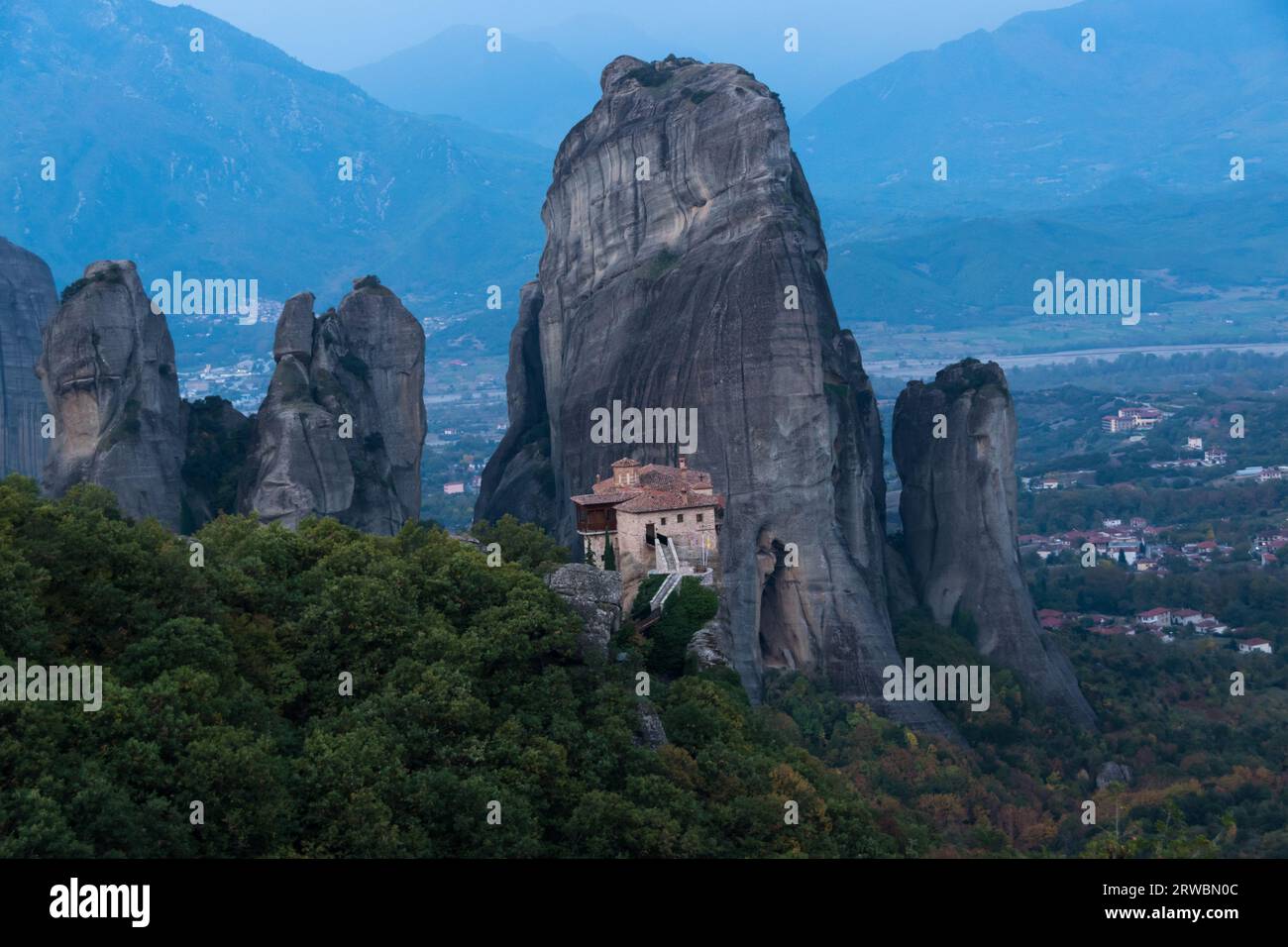Monastery of St. Nicholas, Meteora, Greece Stock Photo - Alamy