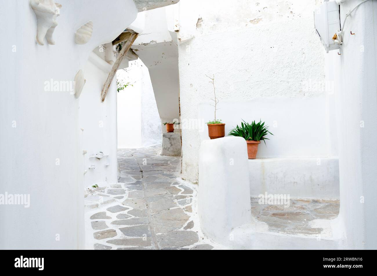 Streets of Naxos, Greece Stock Photo - Alamy