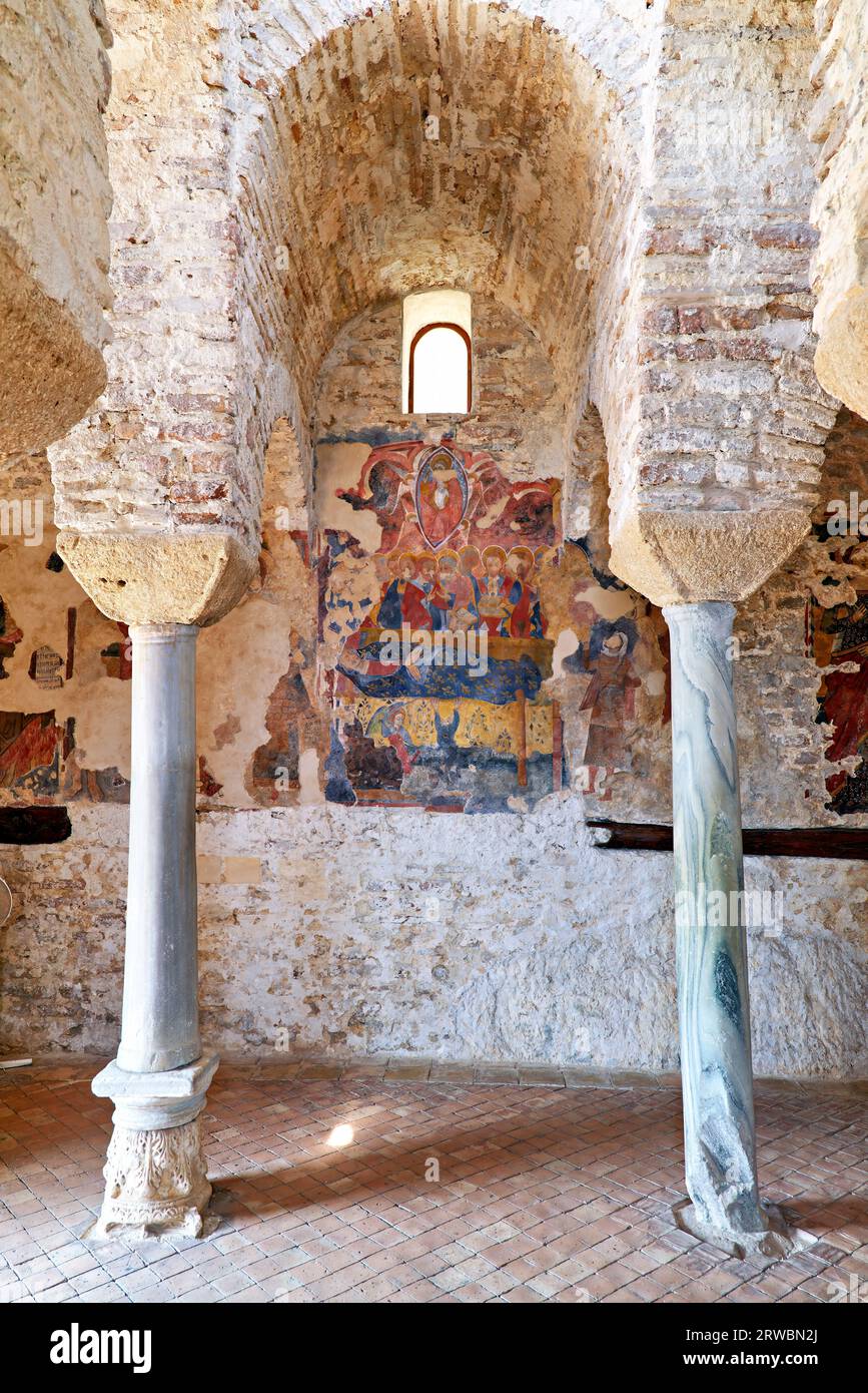 Stilo Calabria Italy. Frescoes in the interior of the Cattolica di ...